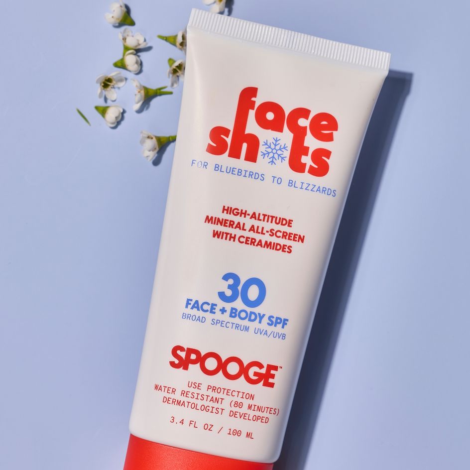 FACE SHOTS HIGH-ALTITUDE SUNSCREEN – SPOOGE
